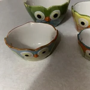 Pier 1 | Kitchen | Pier One Owl Shaped Ceramic Measuring Cups | Poshmark